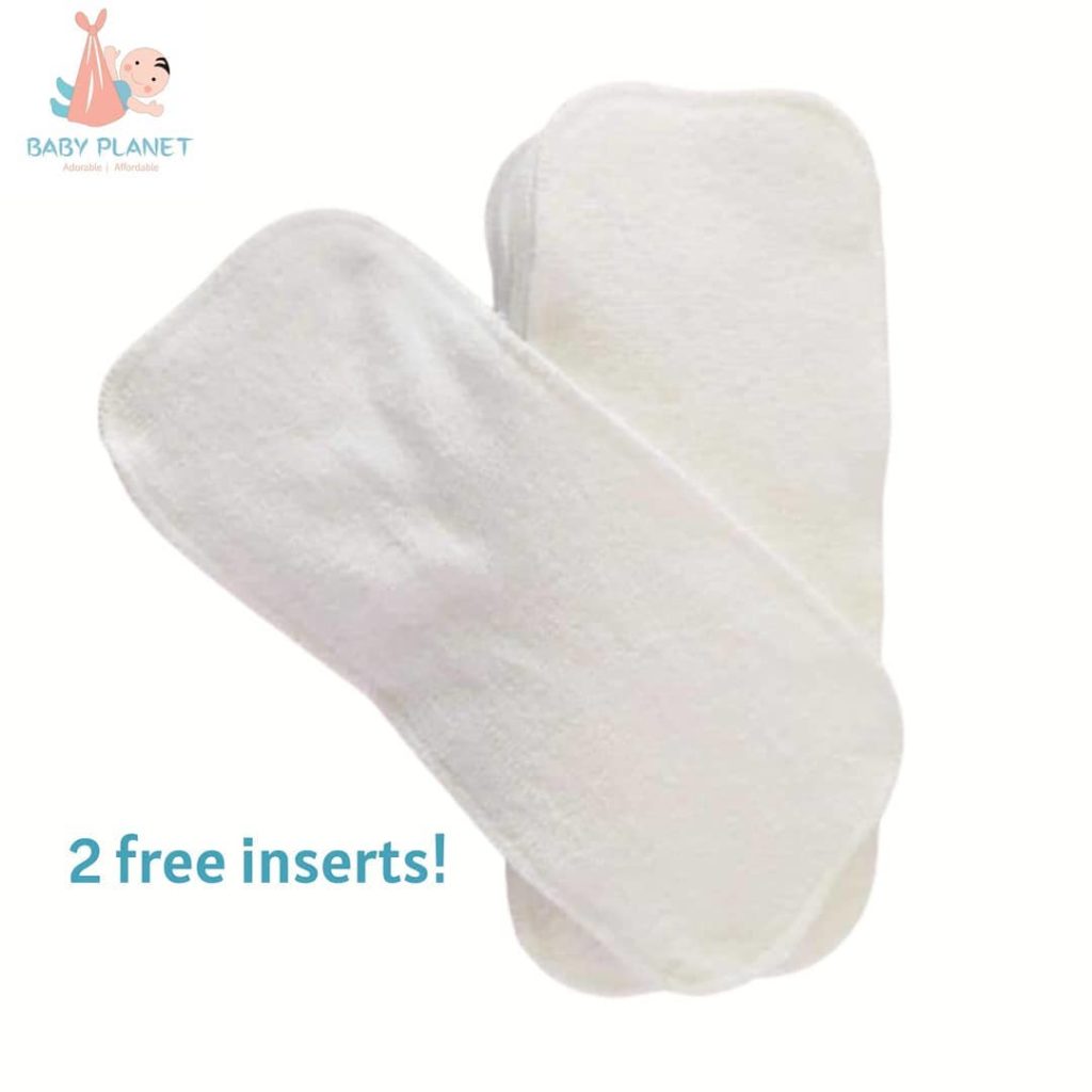 Washable Cloth Diapers with 2 Inserts – Dots - Baby Planet