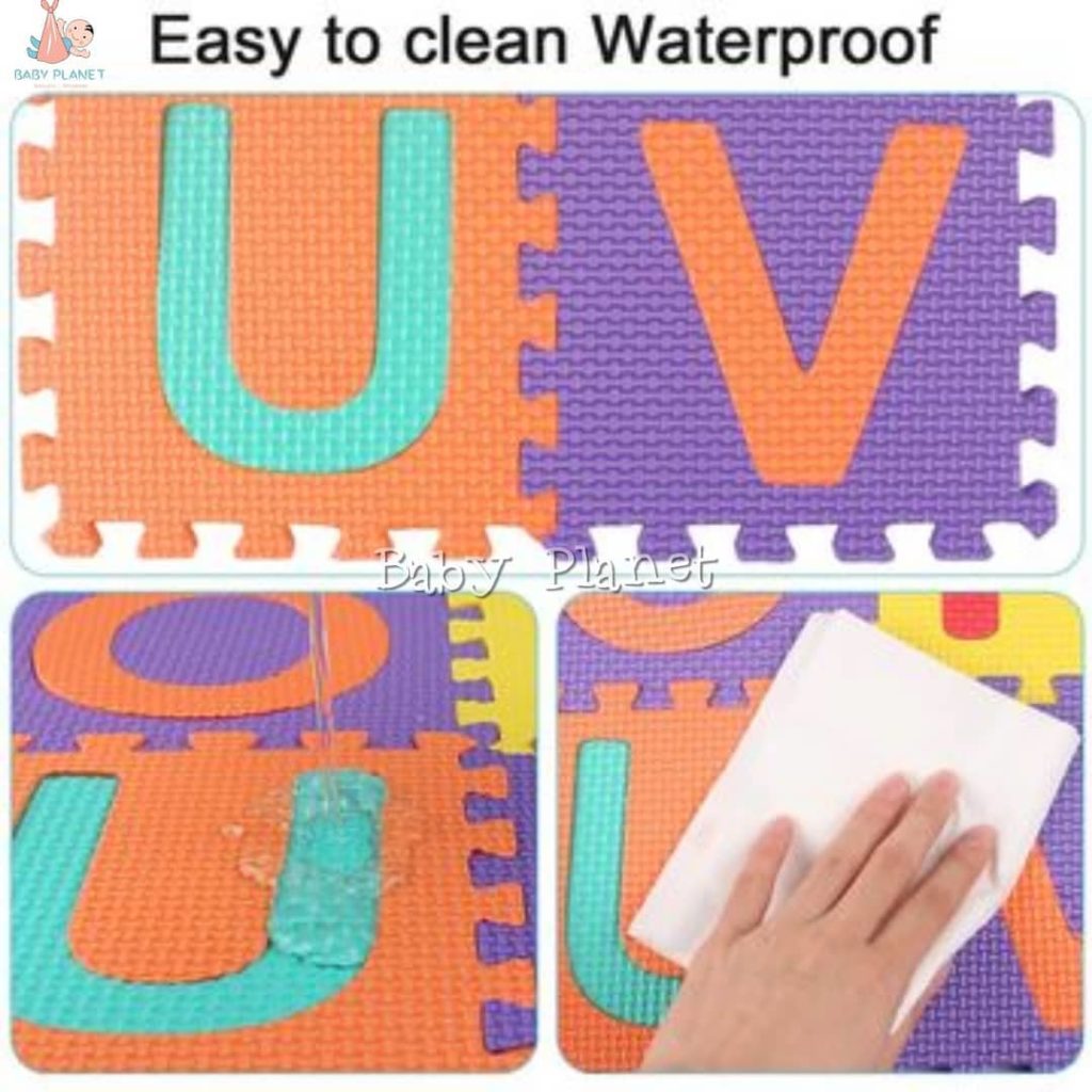 Colourful EVA Foam Puzzle Play Mats 10 in 1 Pack - Baby Planet