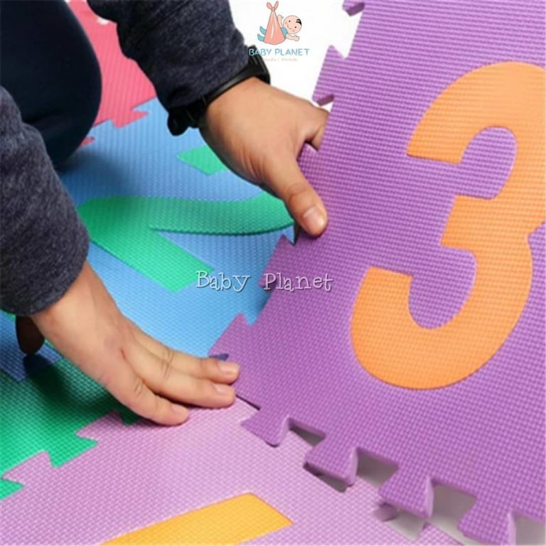 Colourful EVA Foam Puzzle Play Mats 10 in 1 Pack - Baby Planet