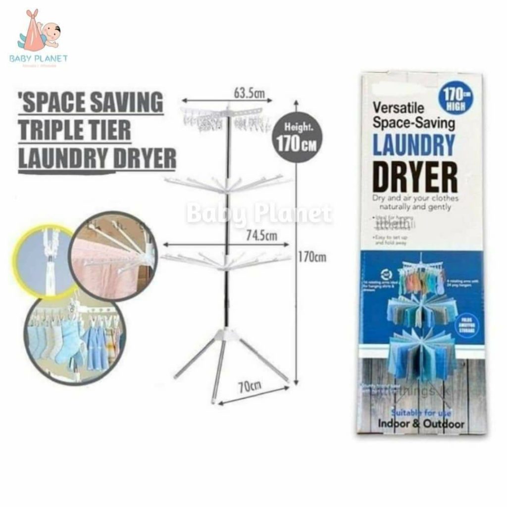 3 Tier Umbrella Type Foldable Cloth Dryer - Baby Planet