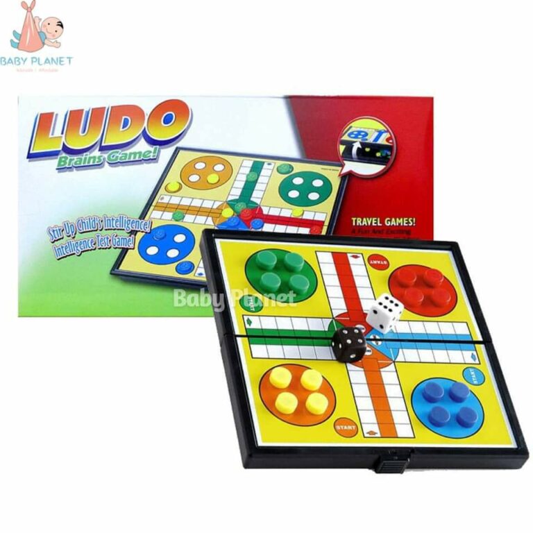 Foldable and Magnetic Ludo Board Game - Baby Planet