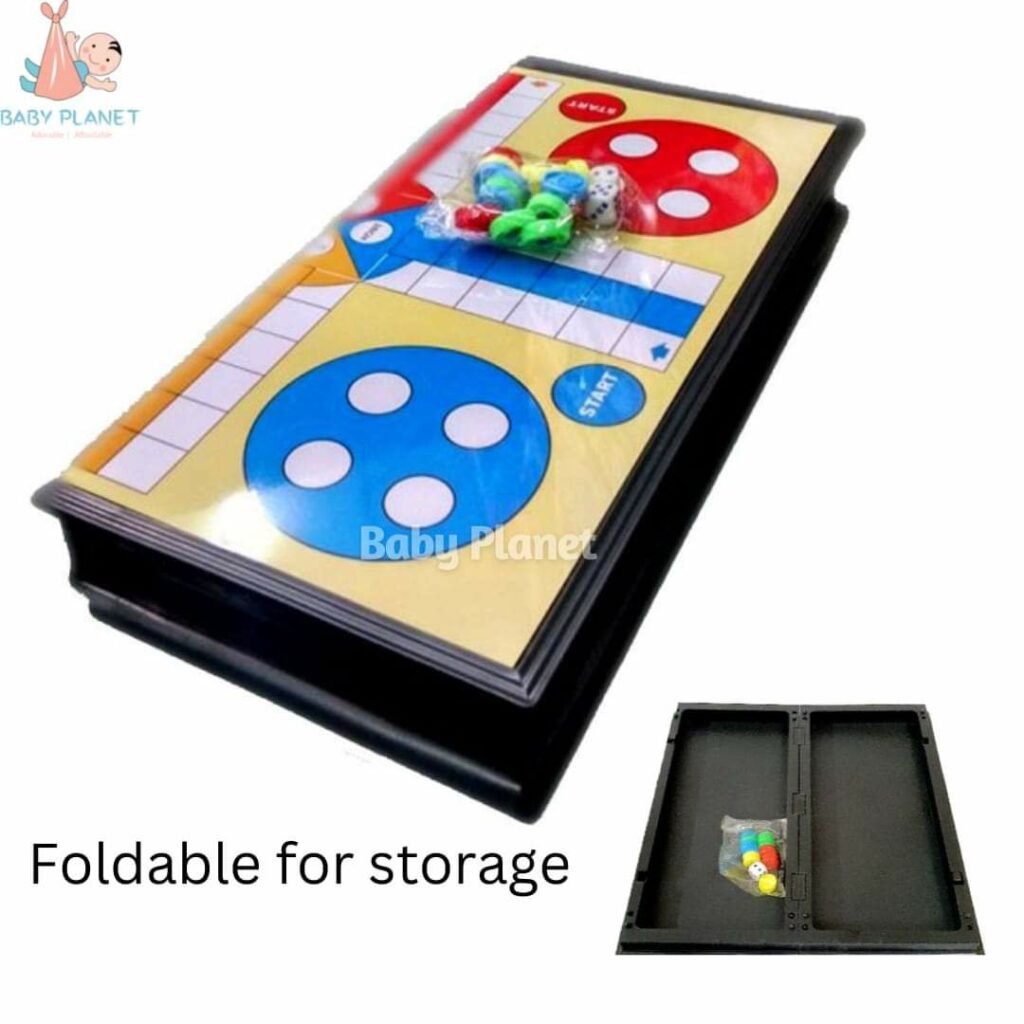 Foldable and Magnetic Ludo Board Game - Baby Planet