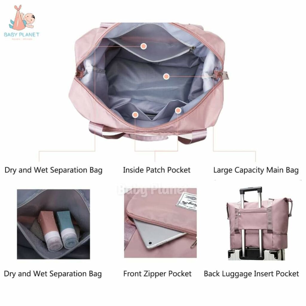 Multipurpose, Expandable and Foldable Large Baby Bag / Travel Bag ...
