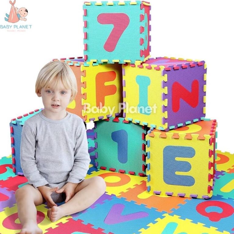 Colourful EVA Foam Puzzle Play Mats 10 in 1 Pack - Baby Planet
