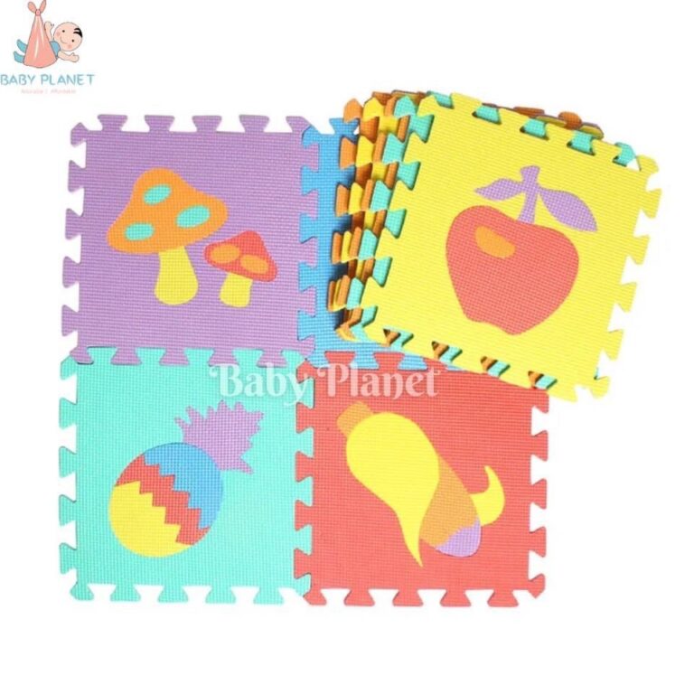 Colourful EVA Foam Puzzle Play Mats 10 in 1 Pack - Baby Planet
