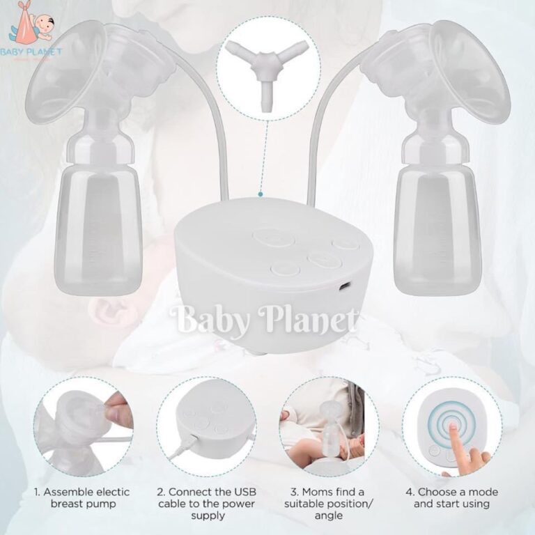 Portable Anti-Overflow Double Electric Breast Pump - Baby Planet
