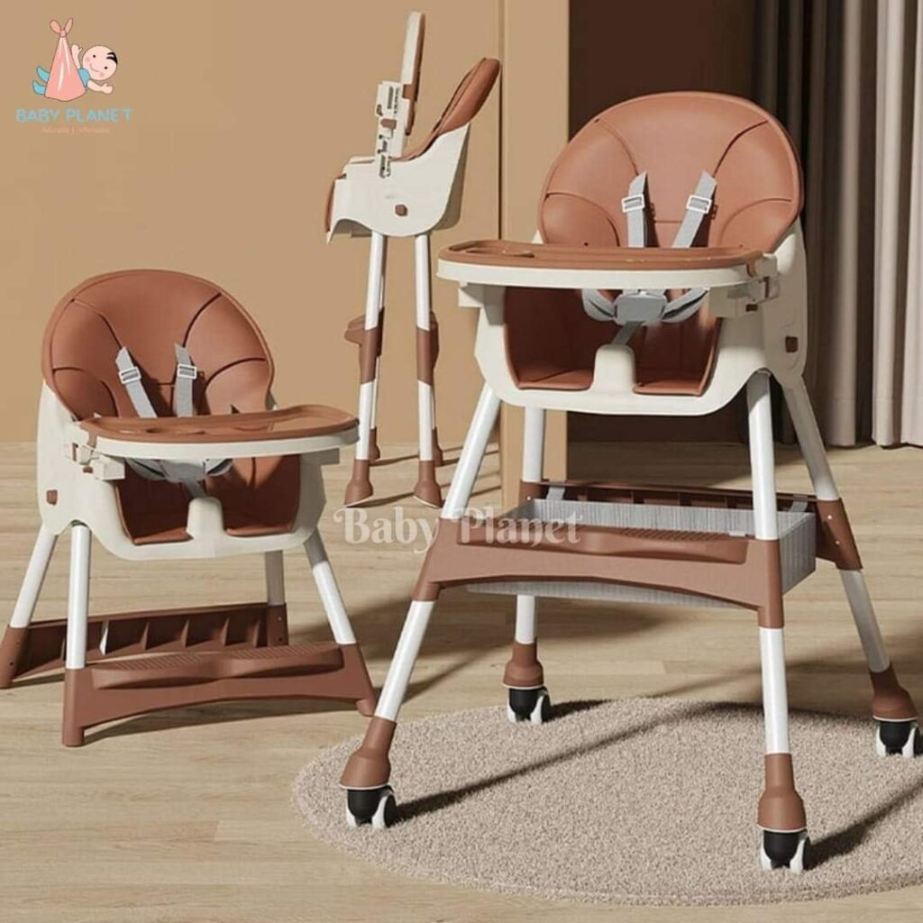 2 Ways Convertible and Foldable Baby feeding Chair / High Chair with ...