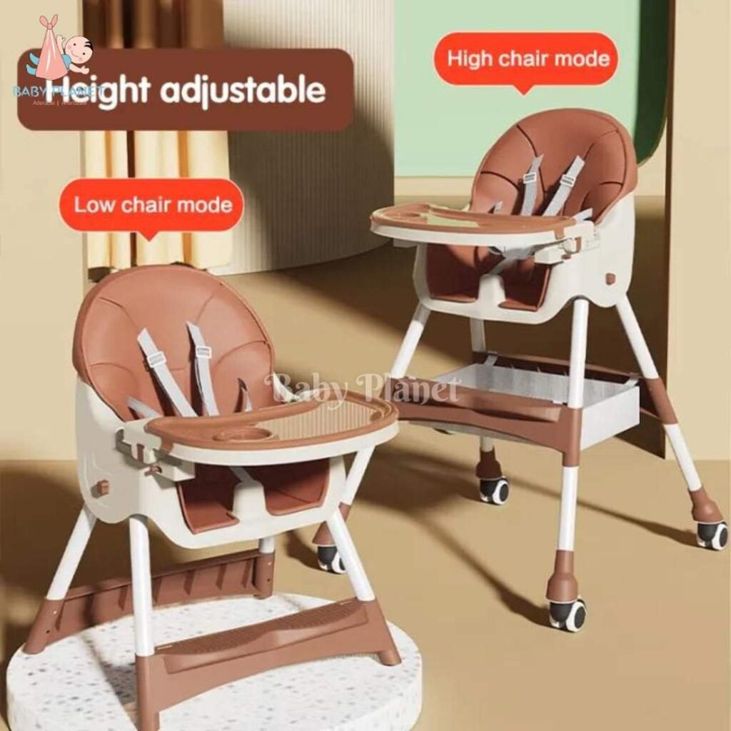 2 Ways Convertible and Foldable Baby feeding Chair / High Chair with ...