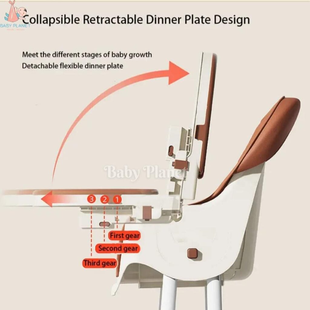 2 Ways Convertible and Foldable Baby feeding Chair / High Chair with ...