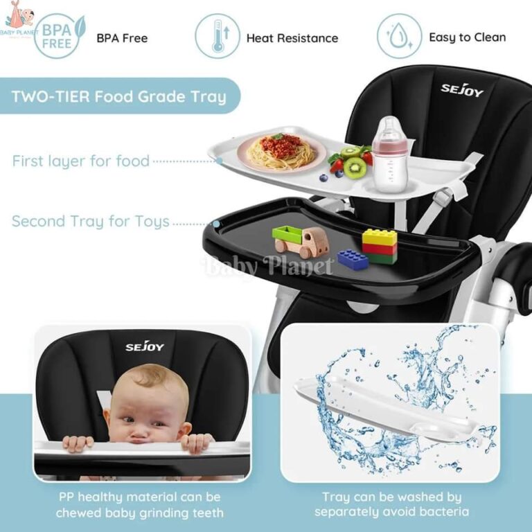 KIDILO DC01 Foldable and Height Adjustable Luxury Baby Feeding Chair ...