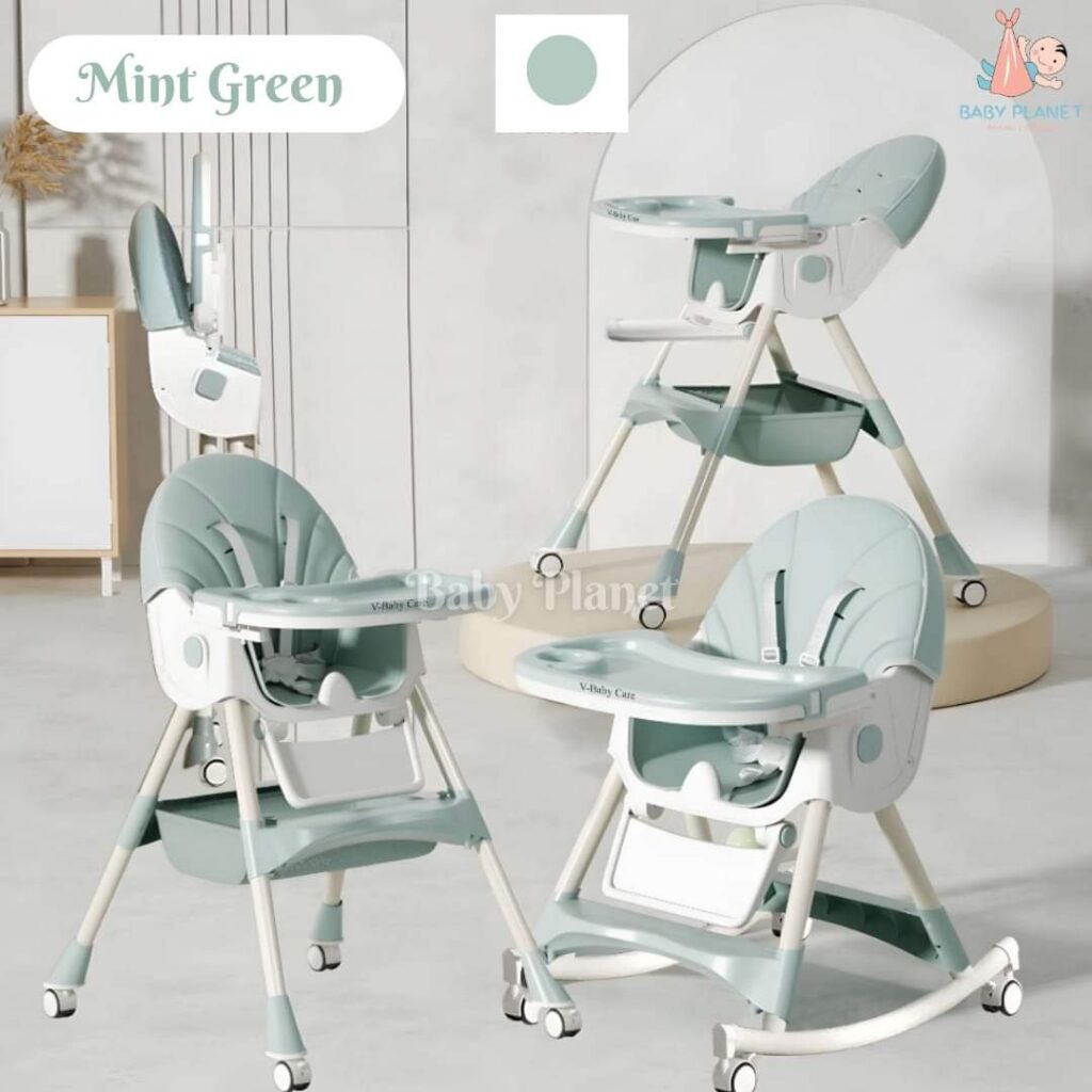 Kidilo Brand 6 in 1 Multi-Functional Reclinable Baby Feeding Chair With ...