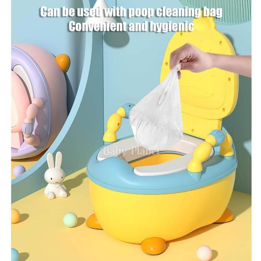 Cute Duck Design Baby Potty with Handles - Baby Planet