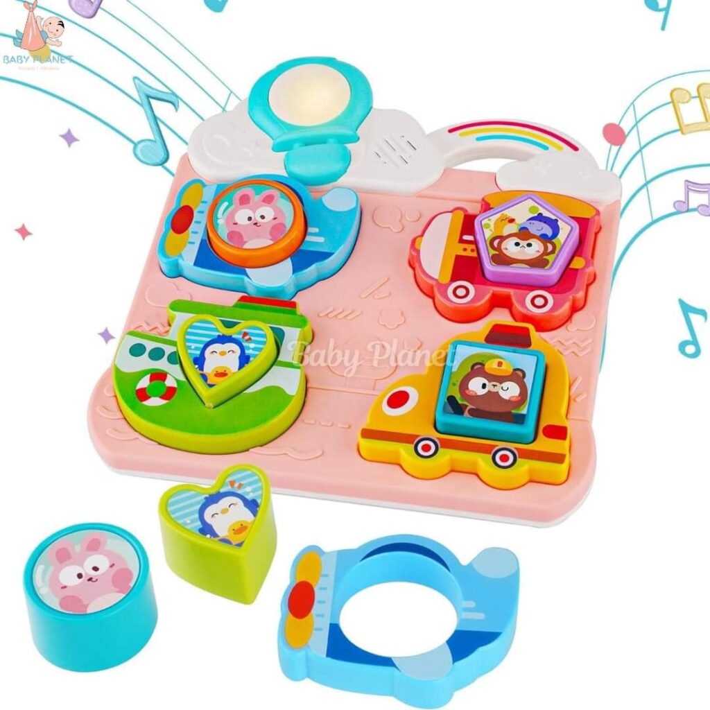 Huanger Light-Up Musical Shape and Colour Sorter Toy - Baby Planet