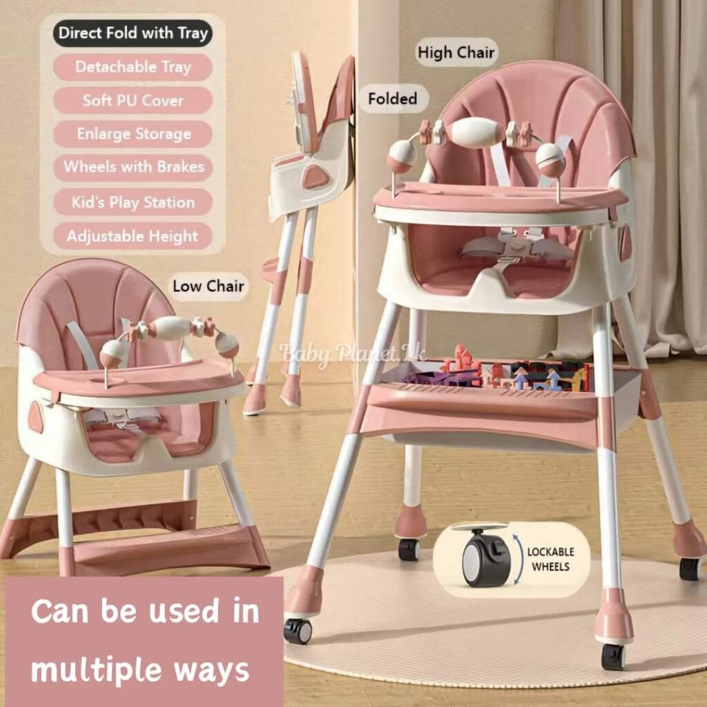 Convertible and Foldable Baby feeding Chair / High Chair with Universal ...