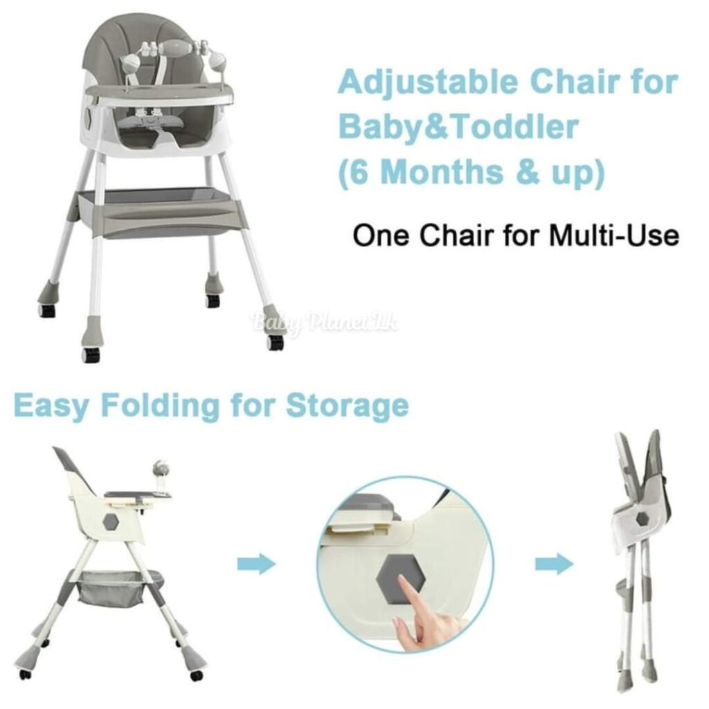 Convertible and Foldable Baby feeding Chair / High Chair with Universal ...