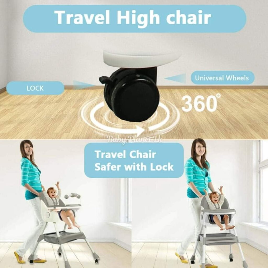 Convertible and Foldable Baby feeding Chair / High Chair with Universal ...
