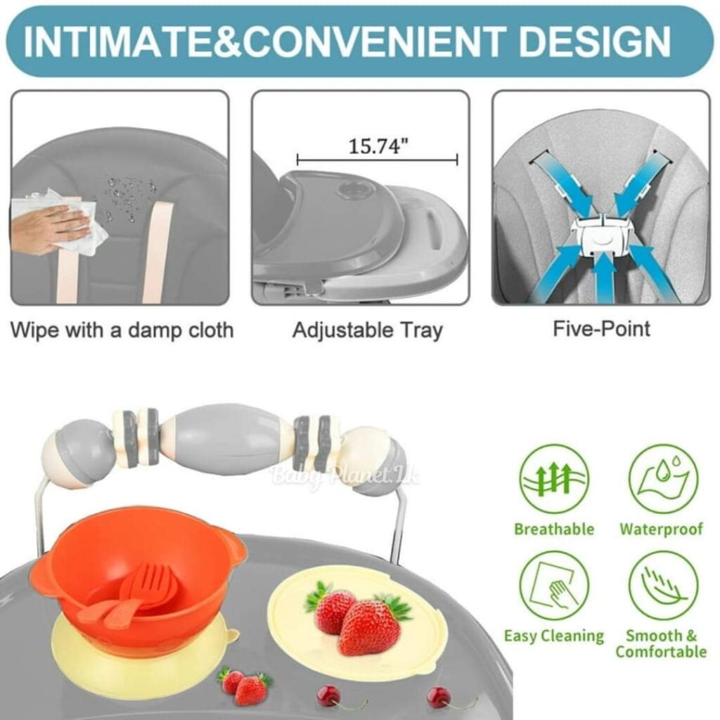 Convertible and Foldable Baby feeding Chair / High Chair with Universal ...