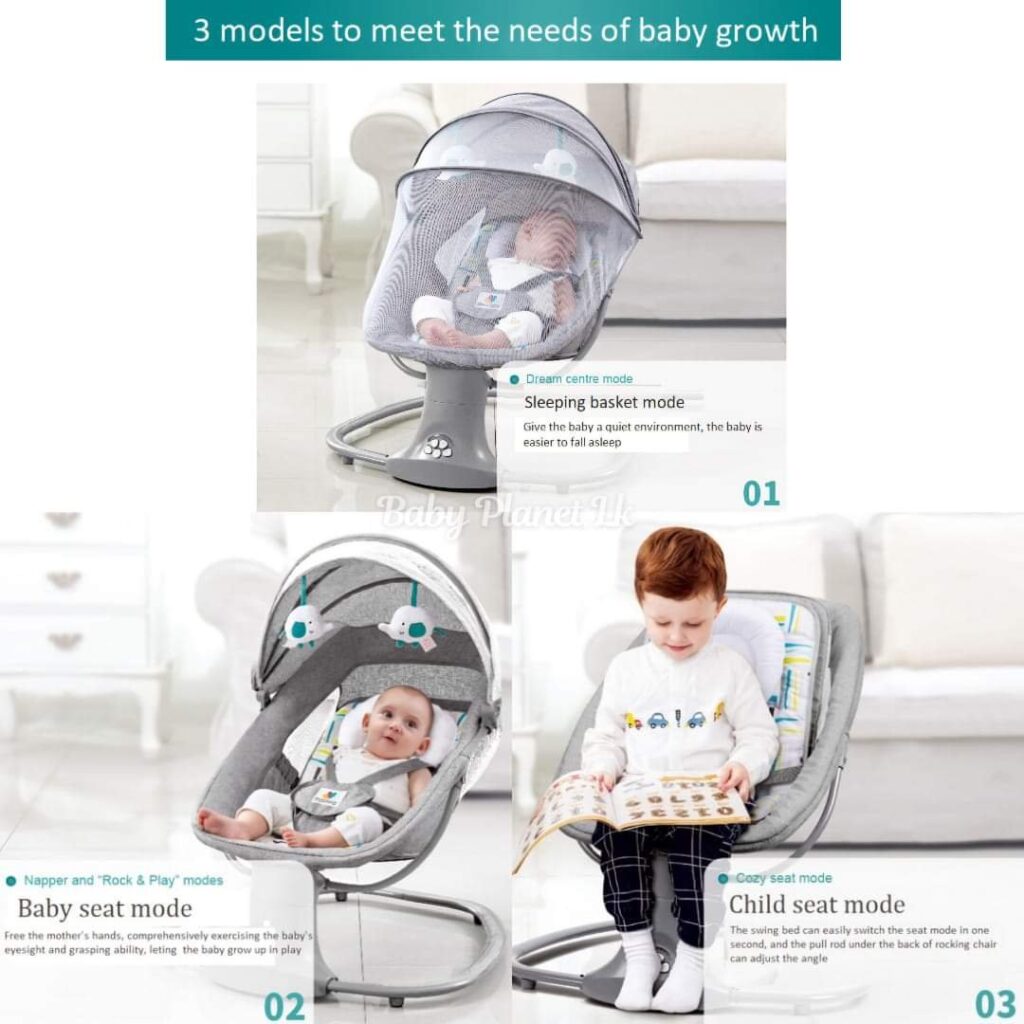 Mastela Brand 3 in 1 Electric Baby swing with Remote Control - Baby Planet