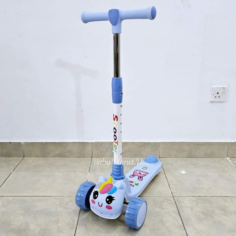 Cute Cartoon Face Height Adjustable and Foldable Kids Scooter with ...