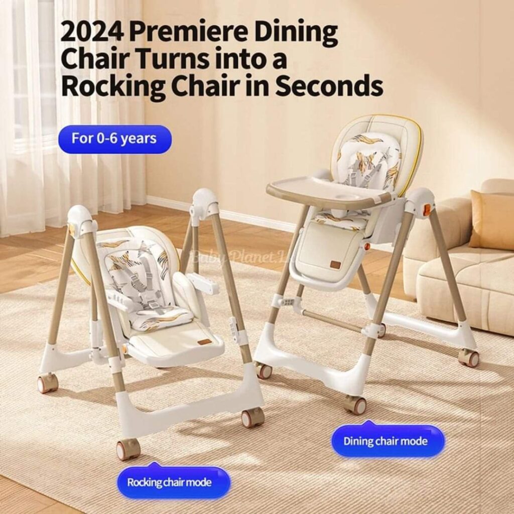 2 in 1 High Luxury Multi-functional and Reclinable Baby Feeding Chair ...