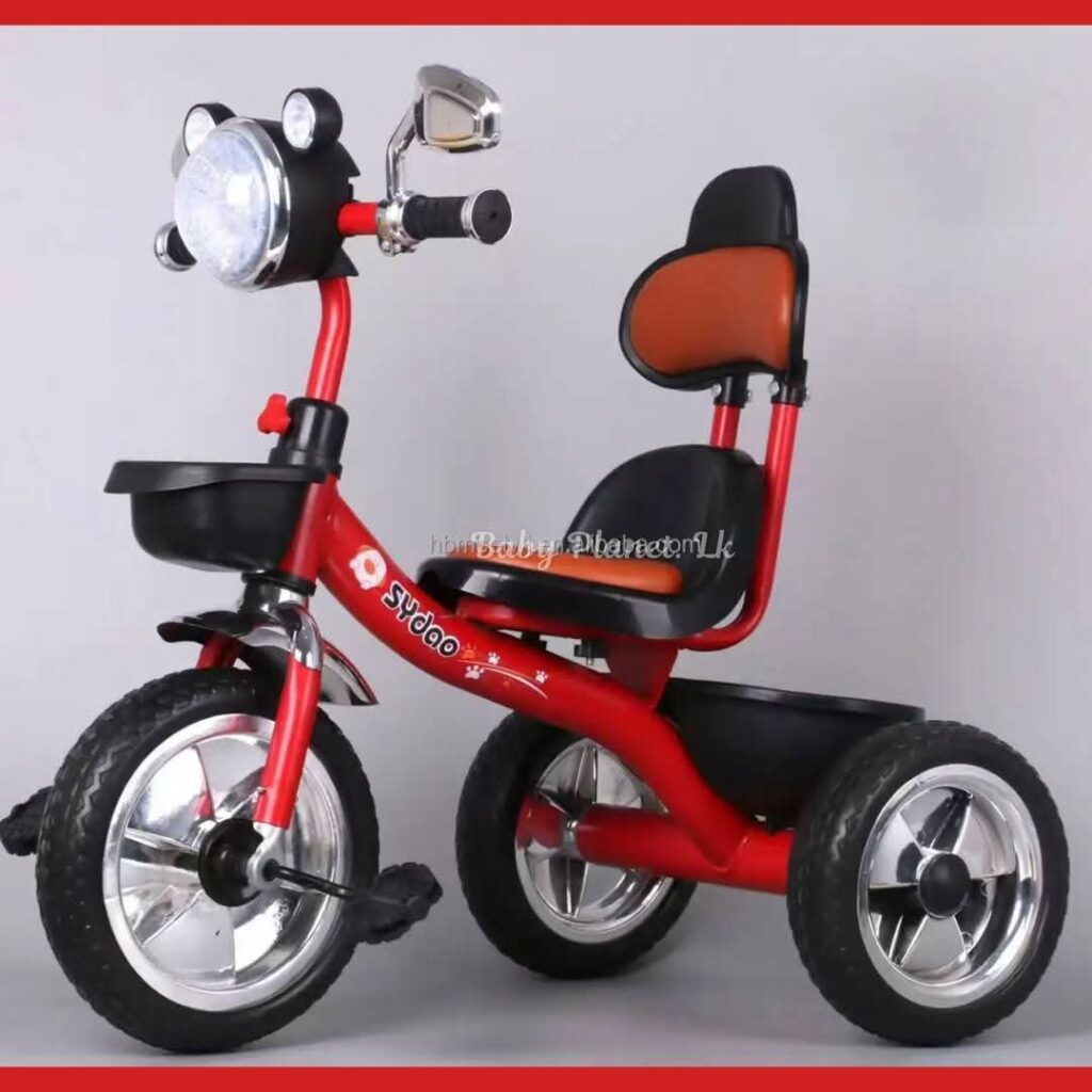 Arrow Brand Kids Tricycle with Soft Cushioned Leather Seat, Music and ...
