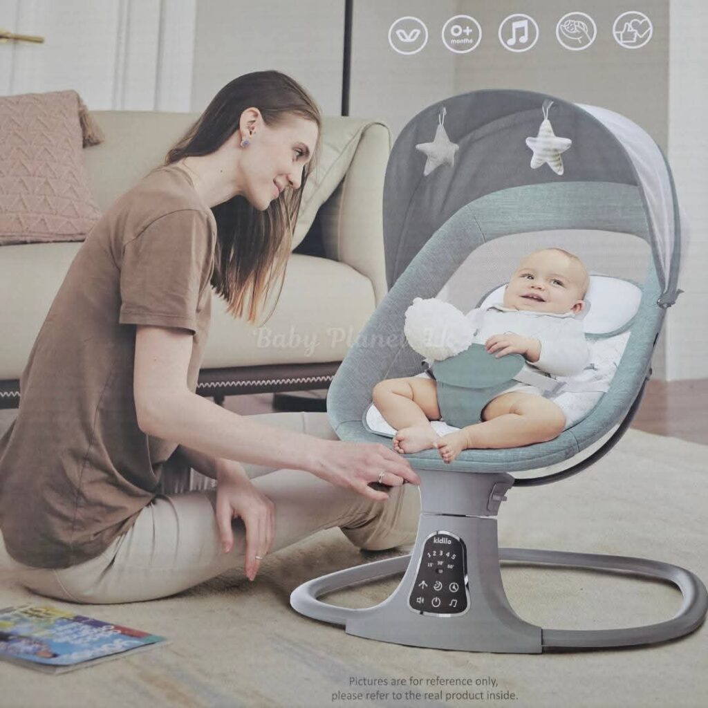 Kidilo E05D Soothing Baby Electric Swing Chair/ Bassinet - Baby Planet