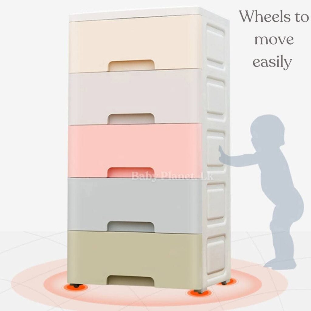 Imported High Quality Multilayer Plastic Storage Drawer Set with Wheels ...