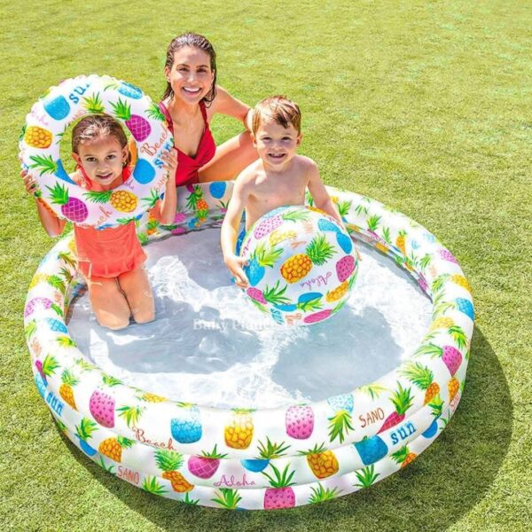Intex Inflatable Pineapple Kiddie Pool & Play Set - Baby Planet